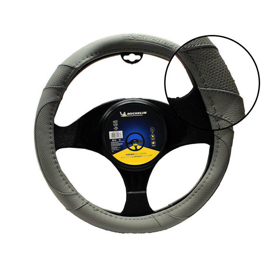 FORRO P/TIMON AUTO MICHELIN GRIS CUERO ML-1005-G | Almacenes Bou