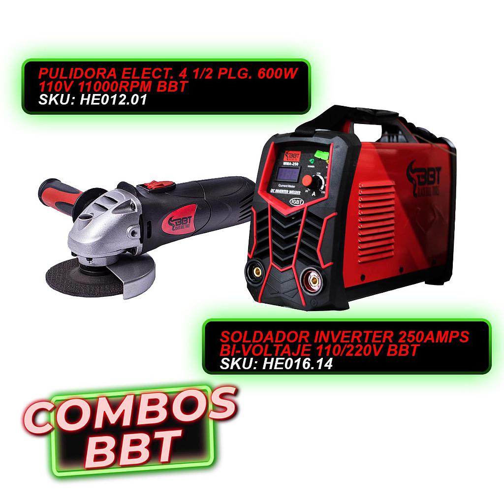 COMBO PULIDORA+SOLDADOR INVERTER | Almacenes Bou