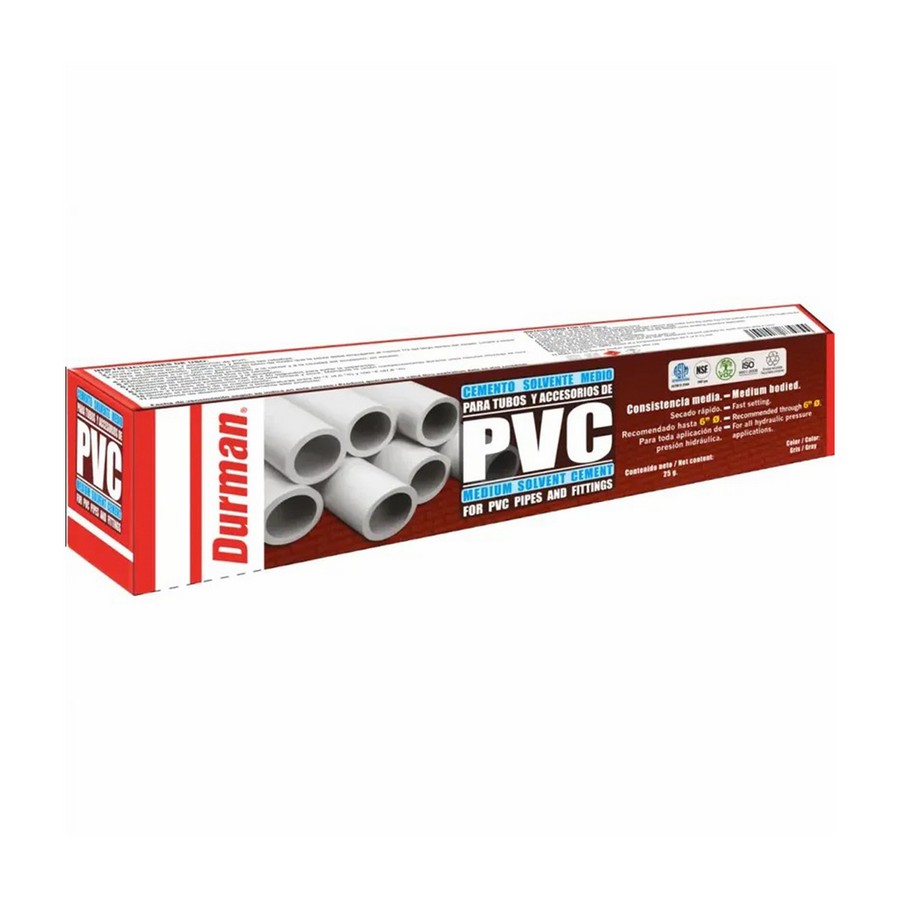 PEGAMENTO PVC TODA PRESION TUBO 50GR. DURMAN | Almacenes Bou