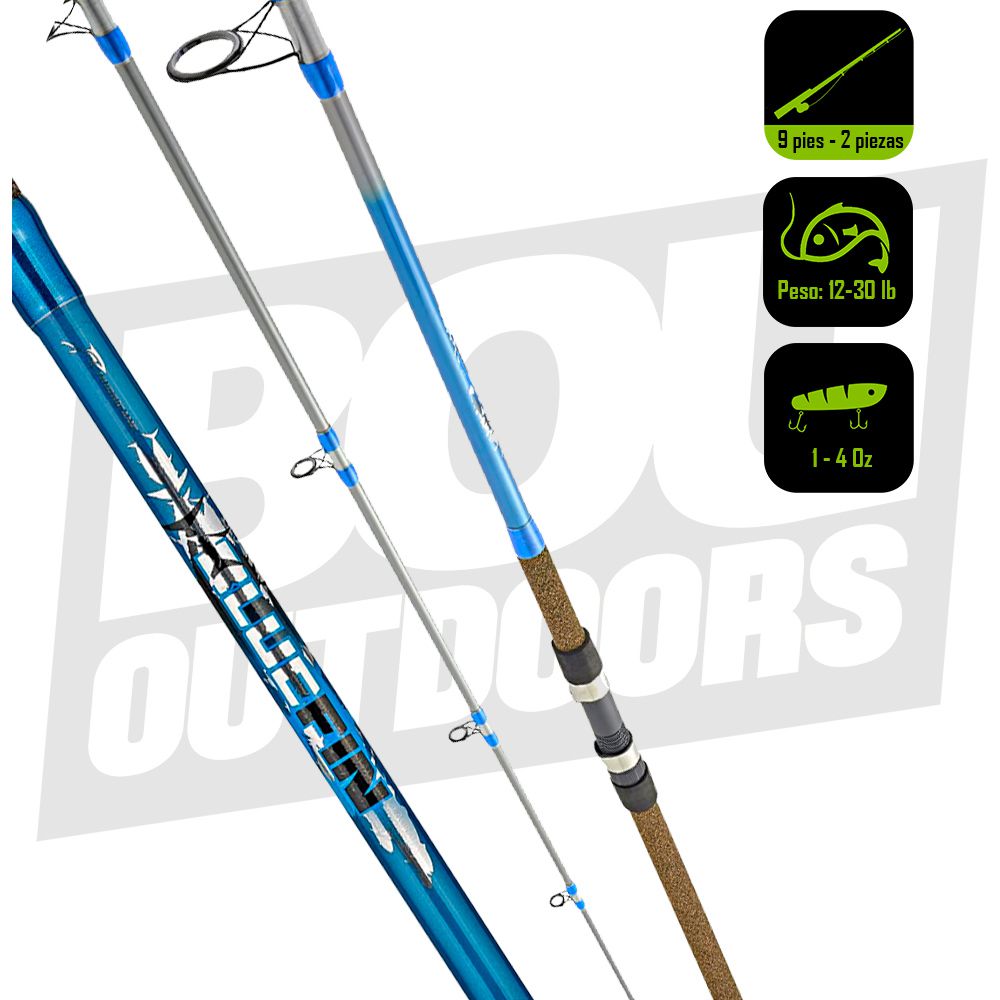 CAÑA PESCA SURF BEACH RUNNER BR1230S90CT 9 PIES 12-30LB | Almacenes Bou
