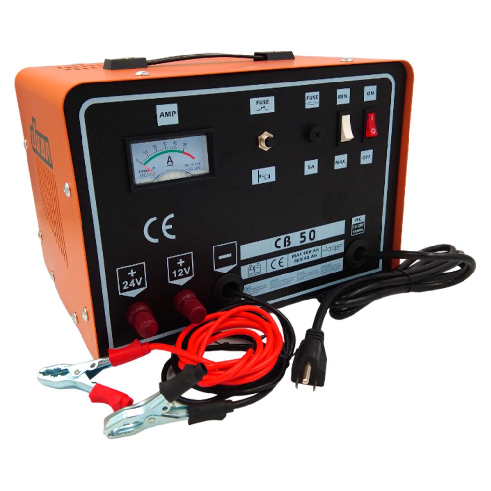 CARGADOR DE BATERIAS 12-24V JUBA 50AMP 110V CB-50 | Almacenes Bou