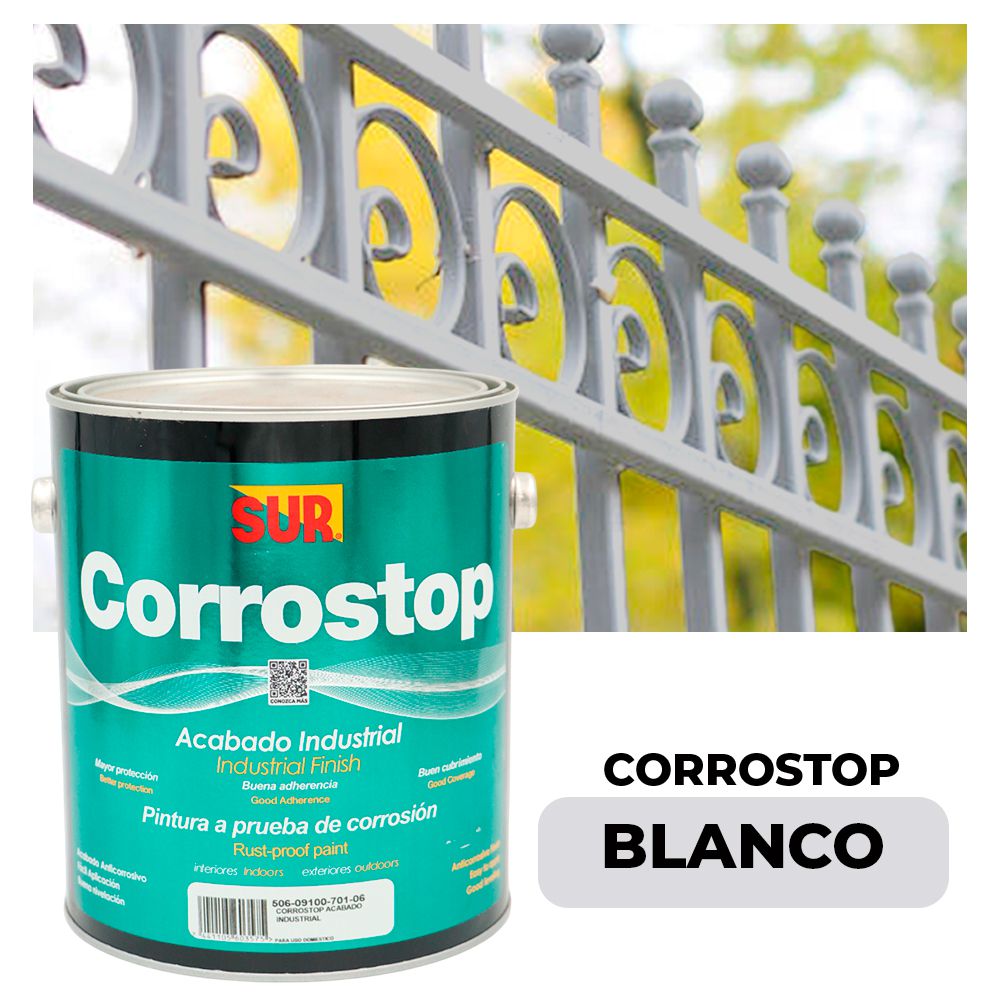 ANTICORROSIVO CORROSTOP 9100 BLANCO GALON SUR | Almacenes Bou