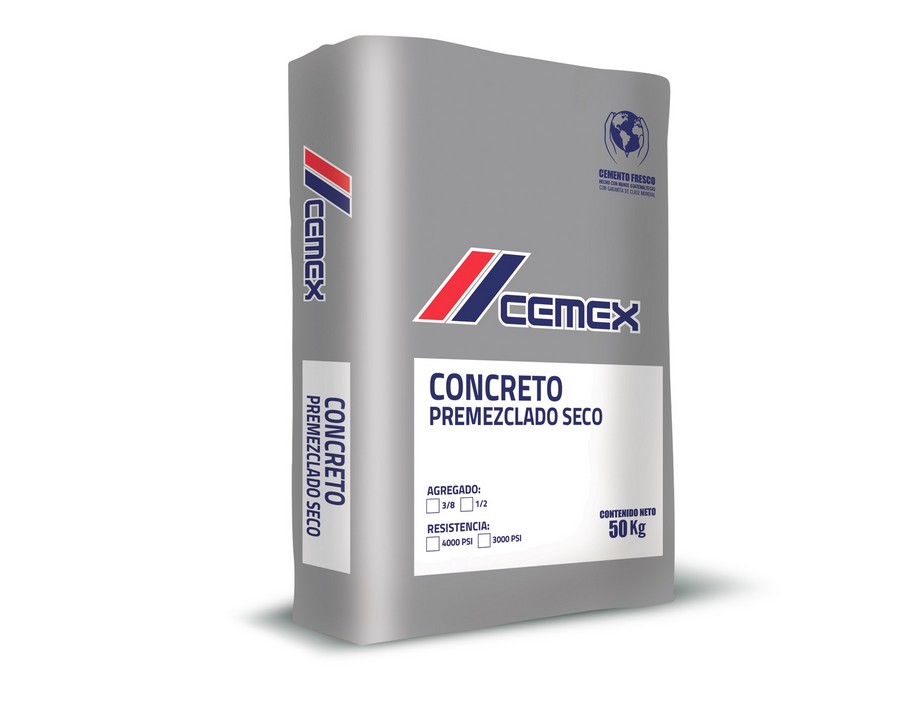 CONCRETO SECO CEMEX 50KG | Almacenes Bou