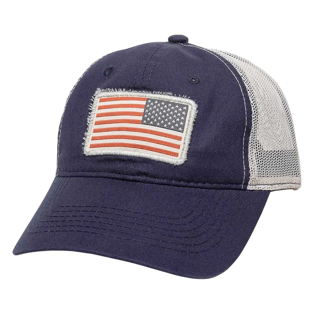 GORRA OUTDOOR AMERICANA MESHBACK CAP NAVY/PUTTY USA-155-NP | Almacenes Bou