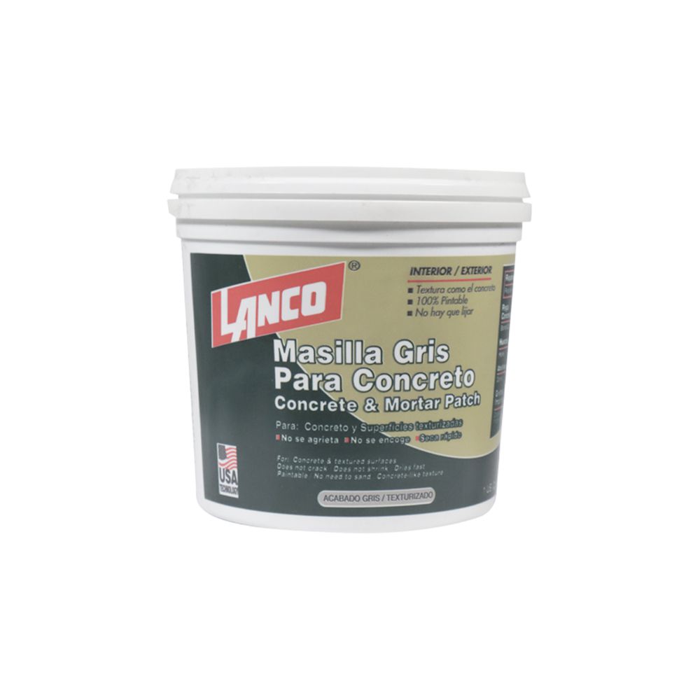 MASILLA ELASTOMERICA P/CONCRETO COLOR GRIS 8OZ. LANCO CP-224-7 ...