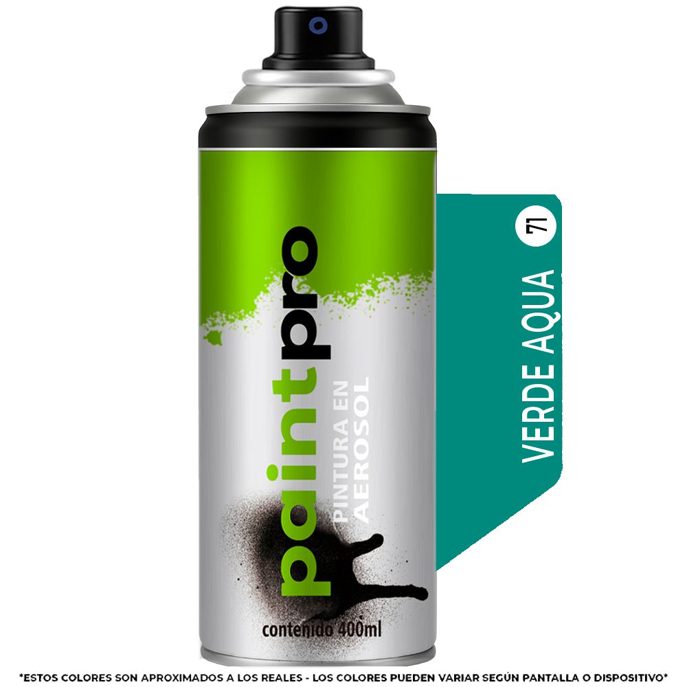 SPRAY PAINT PRO VERDE AQUA 71 | Almacenes Bou