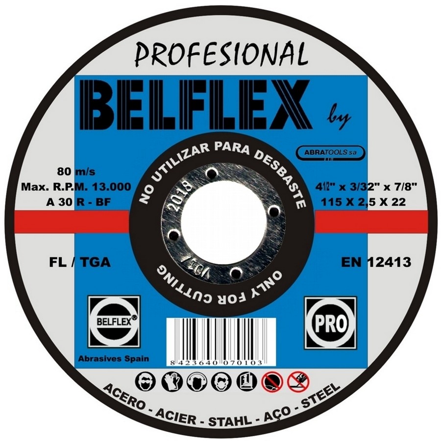 DISCO ABRAT. P/MET. 3.0mm X 7 PULG 011783034 (NC) | Almacenes Bou