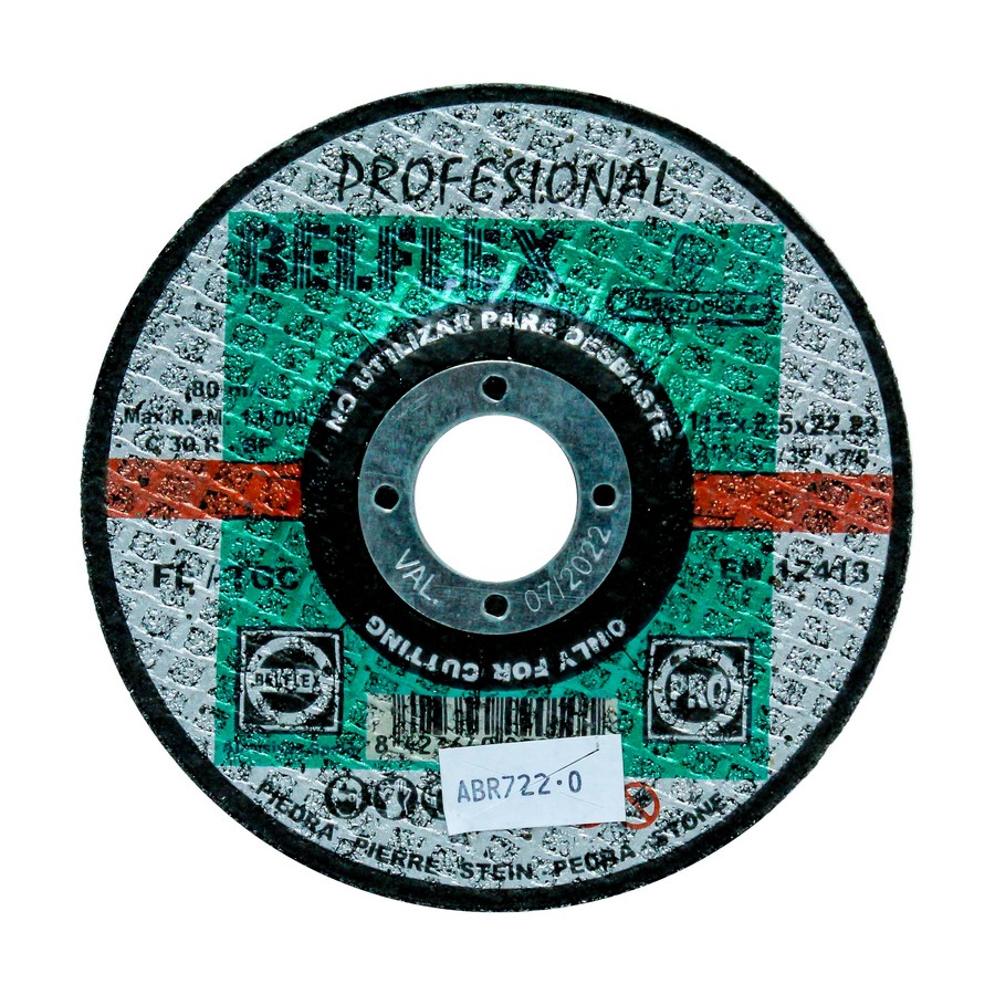 DISCO ABRAT. P/MAMPOST. 2.5mm X 4½ PULG 021153034 | Almacenes Bou